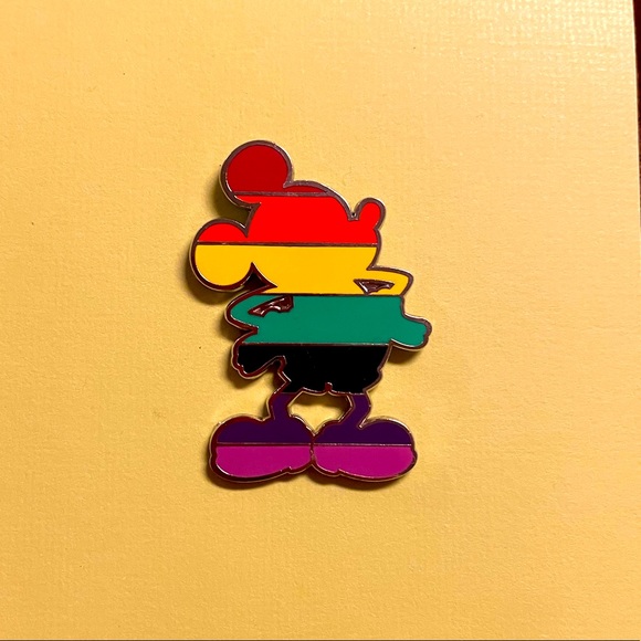Disney | Jewelry | Mickey Mouse Pride Rainbow Disney Trading Pin | Poshmark